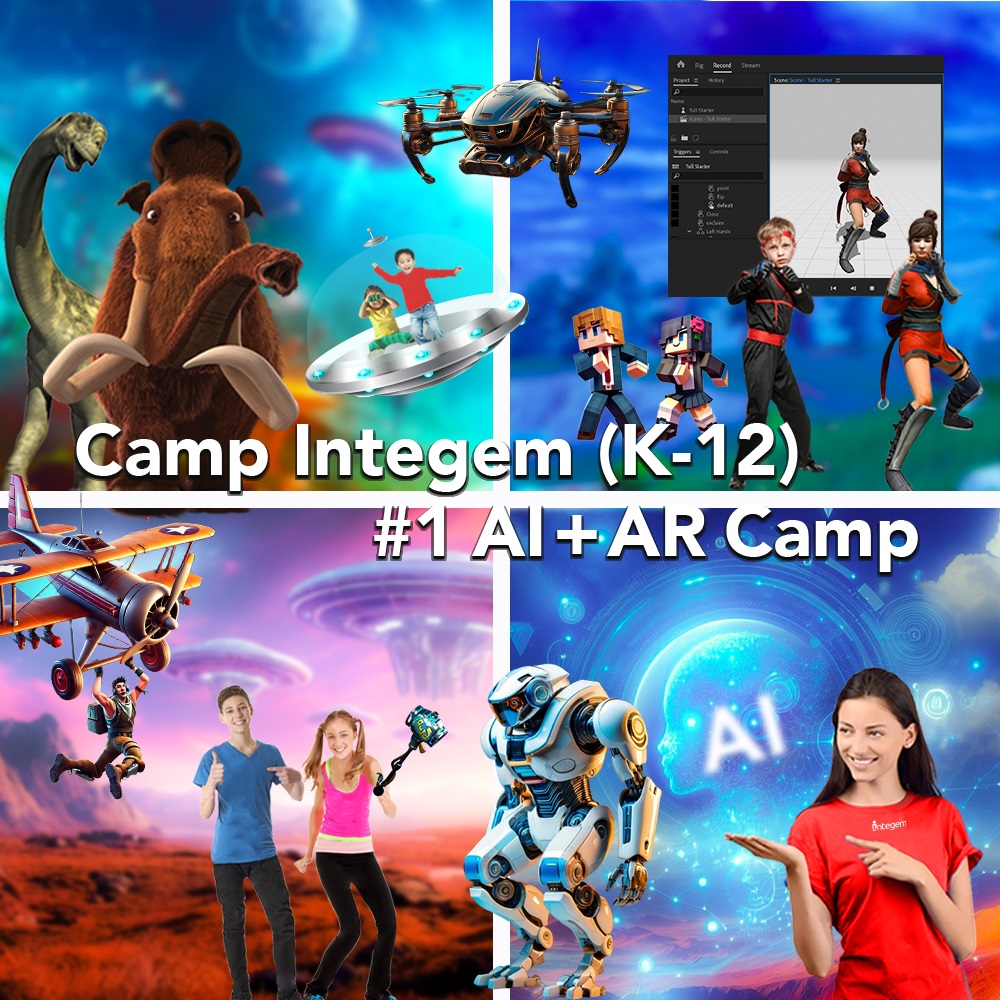 Camp Integem: AI, AR, Coding, Robots, Drones, 3D, Game, Art & Animation ...
